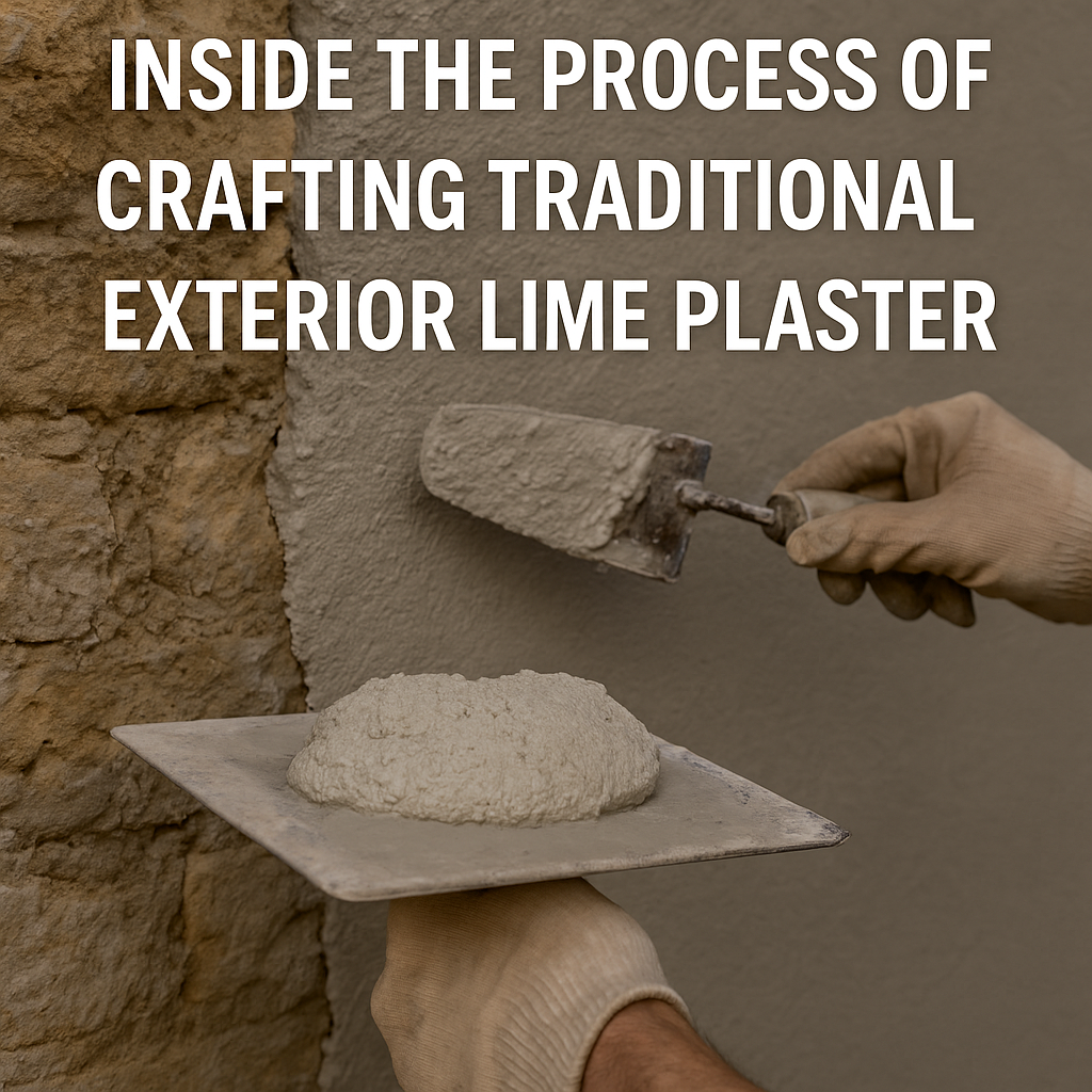 Inside the Process of Crafting Traditional Exterior Lime Plaster
